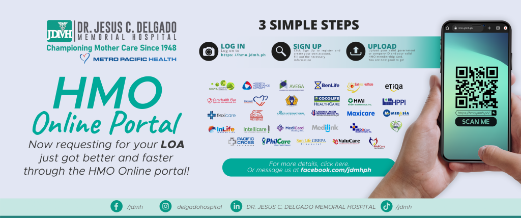 HMO ONLINE PORTAL | Dr. Jesus C. Delgado Memorial Hospital